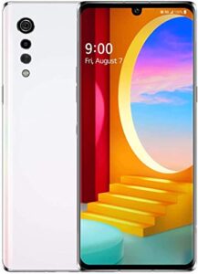 lg velvet 5g (128gb, 6gb ram) 6.8″ camera, white, verizon locked (renewed)