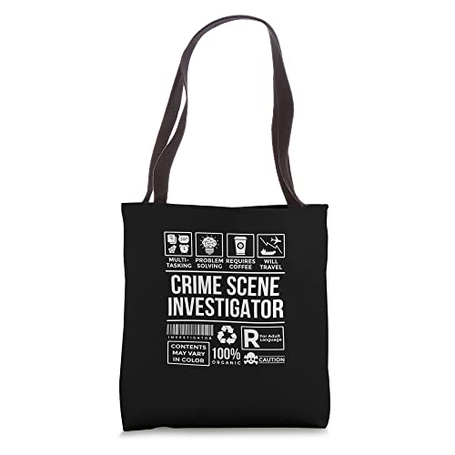 Crime Scene Investigator Job Skills for Detectives Tote Bag