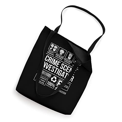 Crime Scene Investigator Job Skills for Detectives Tote Bag