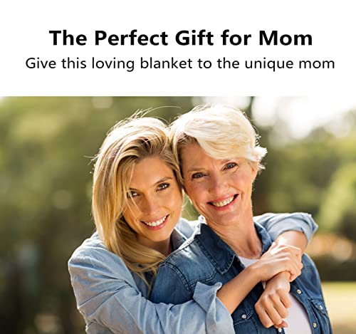 Mother Gifts from Daughter Blanket for Mom Birthday Gifts for Mom Soft Flannel Fleece Blankets Throw for All Season in Home Bed Sofa Chairs 50"×60"