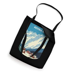 Vintage Poster Austria Alps Landscape Mountains Nature Tote Bag