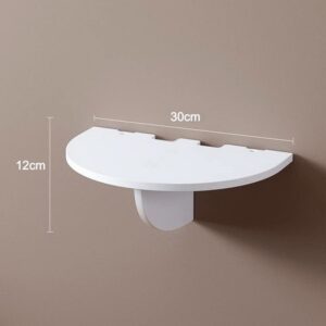 ygqzm Projector Round Shelf Storage Display Shelf Bedroom Living Room Office Home Wall