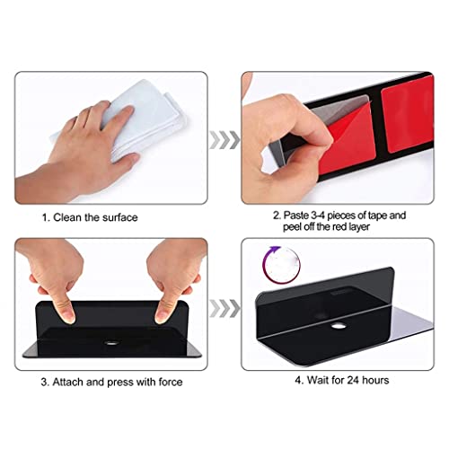 ygqzm Wall Shelf Small Speaker Wall Organizers Adhesive Wall ( Color : D , Size : 1 )