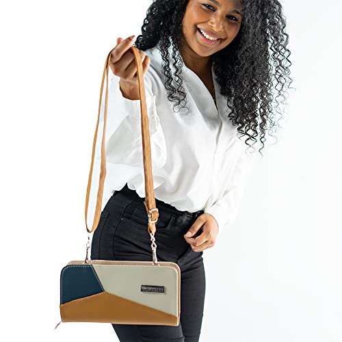 Borzelli. Fashion Purse and wallet Set for women made in Vegan Leather. 2 Pcs. Both include bag strap.