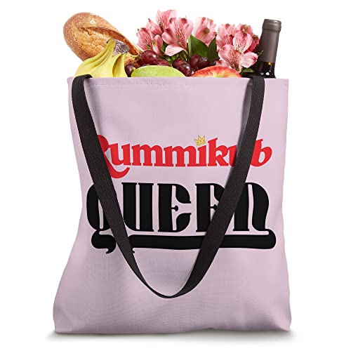 Rummikub Queen Logo With Royal Crown Black Ink Tote Bag