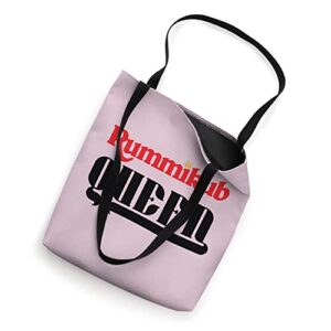 Rummikub Queen Logo With Royal Crown Black Ink Tote Bag