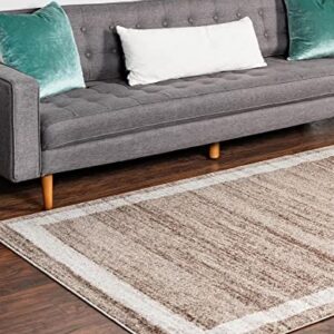 Rugs.com Angelica Collection Rug – 6' x 9' Light Brown Medium Rug Perfect for Bedrooms, Dining Rooms, Living Rooms