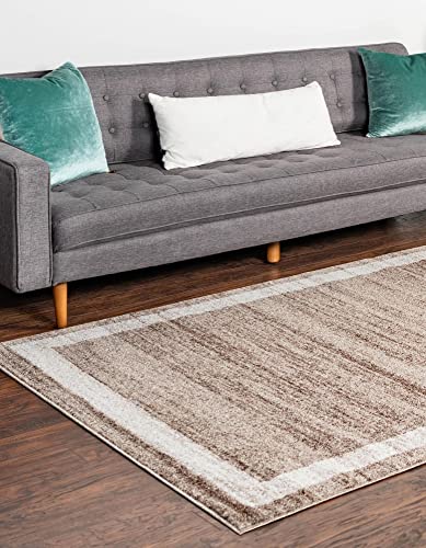 Rugs.com Angelica Collection Rug – 6' x 9' Light Brown Medium Rug Perfect for Bedrooms, Dining Rooms, Living Rooms