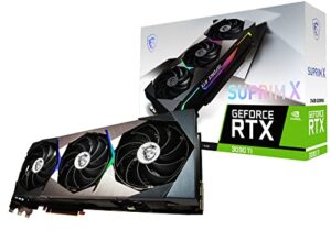 msi gaming geforce rtx 3090 ti 24gb gdrr6x 384-bit hdmi/dp nvlink tri-frozr ampere architecture oc graphics card (rtx 3090 ti suprim x 24g) (renewed)