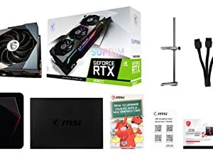 MSI Gaming GeForce RTX 3090 Ti 24GB GDRR6X 384-Bit HDMI/DP Nvlink Tri-Frozr Ampere Architecture OC Graphics Card (RTX 3090 Ti SUPRIM X 24G) (Renewed)