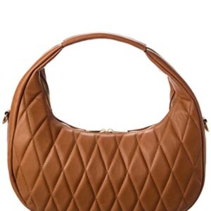 Persaman New York Angolene Quilted Leather Shoulder Bag, Brown