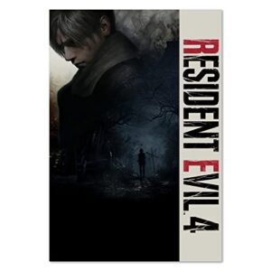 resident evil 4 remake poster | exclusive art | high quality prints (24×36)