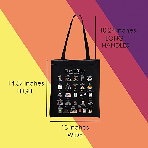 The Office TV Show Inspired Gift The Office Tote Bag Office Merchandise Office Show Fans Gift (Black)