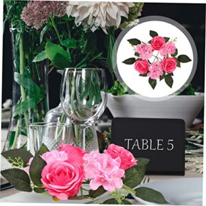 Abaodam 2pcs Artificial Candlestick Garland para Mesa De Wedding Table Decor Weddings Fake Rose Balls Flower Candle Ring Peony Candle Rings Wreaths Candle Wreaths Props