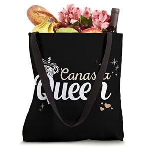 Canasta Queen Funny Hand and Foot Card Games Tote Bag