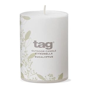 tag citronella 3x4 frag pillar eucalyptus fragrant white