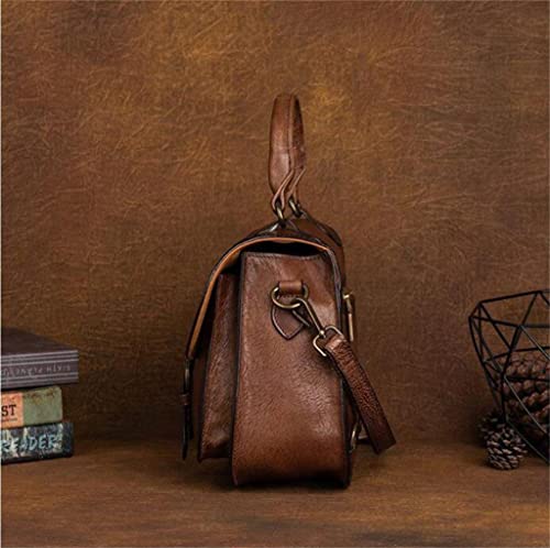 ZLXDP Women's Retro Handbag Multipurpose Shoulder Bag Women's Backpack Women's Handmade (Color : E, Size