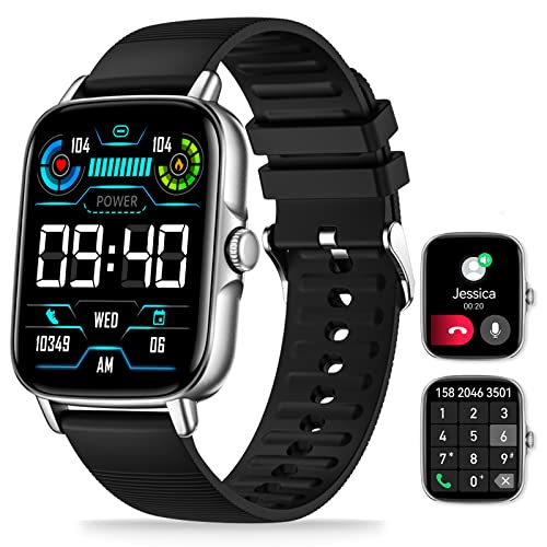 Smart Watch 2022 Bluetooth Call & Text Receive/Dial Smartwatch for Android & IOS Phone with 1.7" HD Touch Screen Fitness Activity Tracker with Heart Rate Sleep Monitor Pedometer Smart Watch for Women