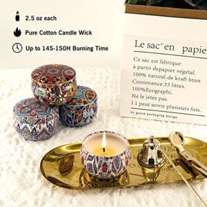 9 Pack Scented Candles Gift Set for Women,Aroma Candles Set for Home Scented,Bath Spa Candles,145H Burning,Ideal Gift for Birthday-Valentine's Day-Mother's Day-Christmas-Thanksgiving