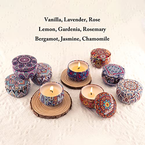 9 Pack Scented Candles Gift Set for Women,Aroma Candles Set for Home Scented,Bath Spa Candles,145H Burning,Ideal Gift for Birthday-Valentine's Day-Mother's Day-Christmas-Thanksgiving