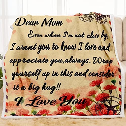 cwwbpiw Gifts for Mom, Mom Gifts, Mother's Day Blanket Gifts for Mom, Mom Birthday Gifts, Birthday Gifts for Mom, Mom Birthday Gifts from Daughter Son Soft Throw Blanket 50"x60"