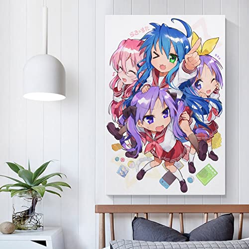 Anime Lucky Star Poster Decorative Painting Canvas Wall Posters And Art Picture Print Modern Family Bedroom Decor Posters 12x18inch(30x45cm)