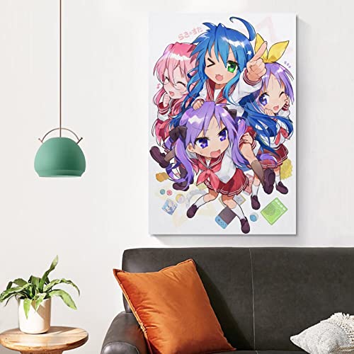 Anime Lucky Star Poster Decorative Painting Canvas Wall Posters And Art Picture Print Modern Family Bedroom Decor Posters 12x18inch(30x45cm)