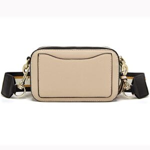 FjcCfrFw snapshot bag small thick strap crossbody bags for women trendy clutch or crossbody purses for women (Khaki)