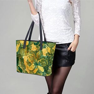 Womens Handbag Flowers Leather Tote Bag Top Handle Satchel Bags For Lady