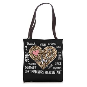 cna nurse appreciation certified nurse assistant cna tote bag