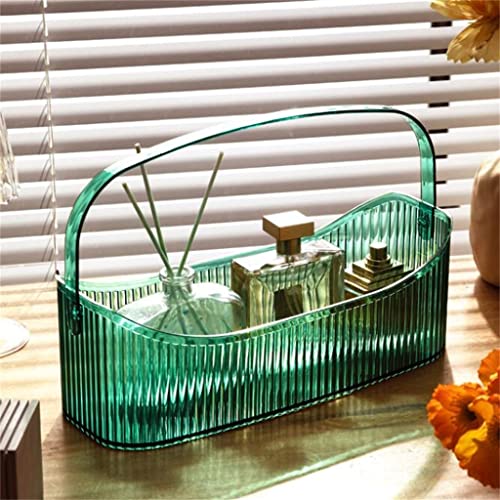 DANN Handle Storage Basket Cosmetic Storage Box Home Desktop Storage Basket Living Room Coffee Table Belt