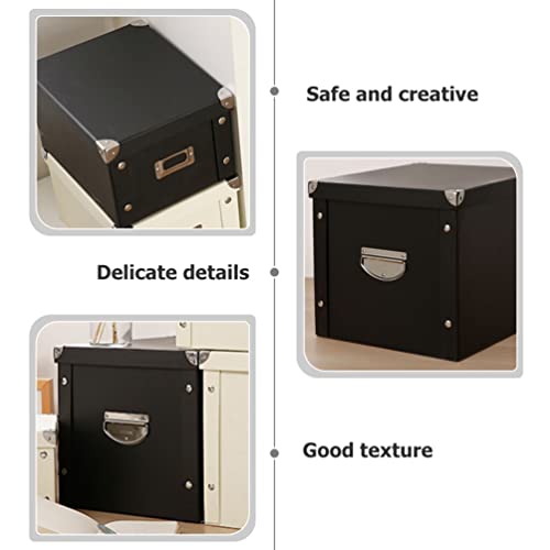 Cabilock Collapsible Storage Box Clothes Storage Case With Lid Bedroom Storage Holder