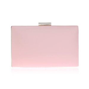 ZLXDP Women PU Clutch Mixed Color Leather Metal Evening Bags Party Wedding Bridal Handbags (Color : D, Size : 1)