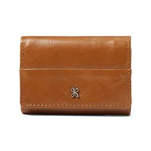 HOBO Jill Mini Wallet for Women - Leather Construction with Snap Closure, Polyester Lining, Classy and Elegant Look Truffle One Size One Size