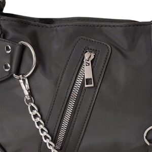 Ro Rox Veda Handbag Hobo Chain D-Ring Women's Shoulder Bag Punk Gothic