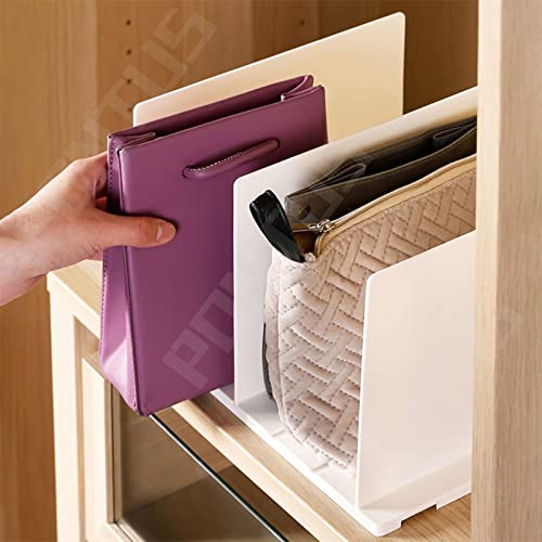 ALUKAP Storage Box Moveable Handbag Organizer Divider Boards Dishes Books Bag Storage Display Rack Plastic Wardrobe Divider Shelf for Tote Bags