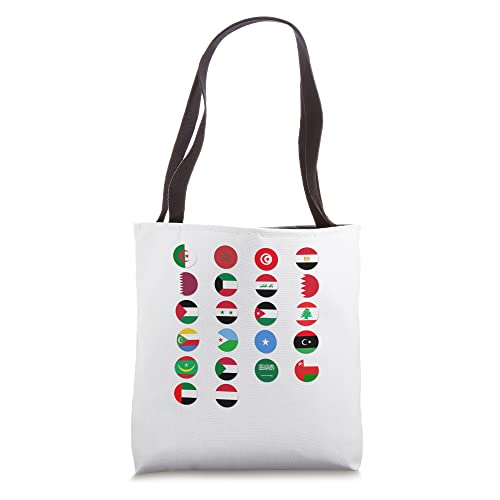 Arab Heritage Month Arab Countries Flags Arab American Tote Bag