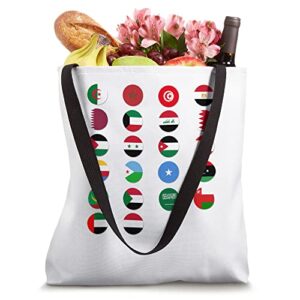 Arab Heritage Month Arab Countries Flags Arab American Tote Bag