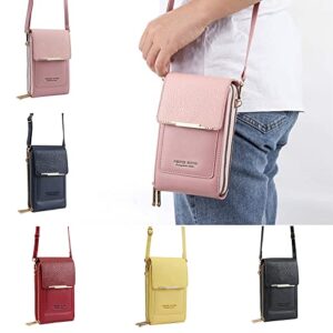 Yanvan Small Crossbody Cell Phone Purse for Women, Mini Satchel Shoulder Handbag Wallet with Credit Card Slots