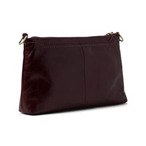 HOBO Darcy Sleek Crossbody Handbag For Women - Top Zipper Closure With Tassel Detail and Patterned Interior, Chic and Stylish Handbag Merlot 2 One Size One Size