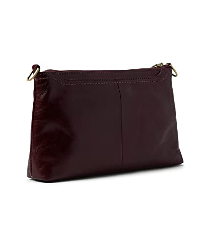 HOBO Darcy Sleek Crossbody Handbag For Women - Top Zipper Closure With Tassel Detail and Patterned Interior, Chic and Stylish Handbag Merlot 2 One Size One Size