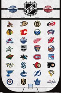 trends international nhl league – logos 22 wall poster,bedroom