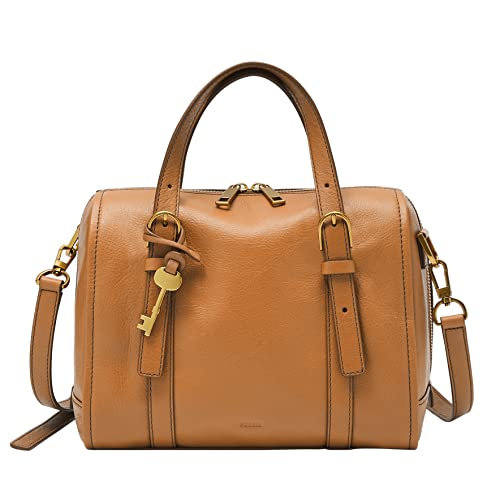 Fossil Women's Carlie Leather Satchel Purse Handbag