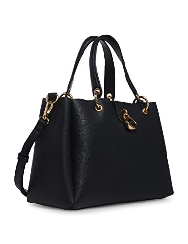 Anne Klein AK Lock Satchel, Black