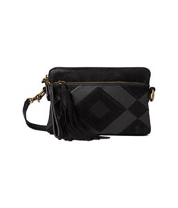 frye miren patchwork crossbody wristlet black one size