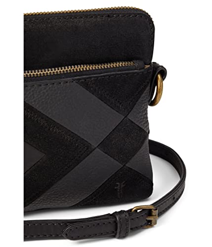 Frye Miren Patchwork Crossbody Wristlet Black One Size