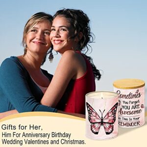 Anniversary Birthday Gifts for Women Wife - Christmas Gifts for Women - Wife Gifts - Valentines Romantic Gifts for Her - Mother's Day Gift for Mom Wife - Gifts for Her Lavender Candle 10 Oz