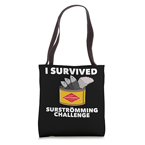 I Survived Surstromming Swedish Food Surstromming Tote Bag