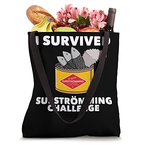 I Survived Surstromming Swedish Food Surstromming Tote Bag