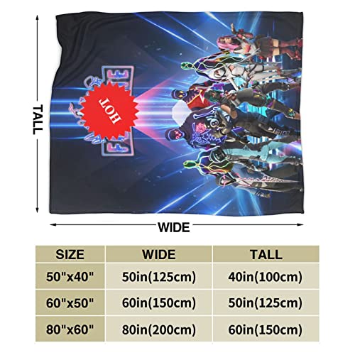 Game Anime Blanket Soft Warm Cartoon Throw Blanket for Sofa Living Room Bedding F3 50"X40"